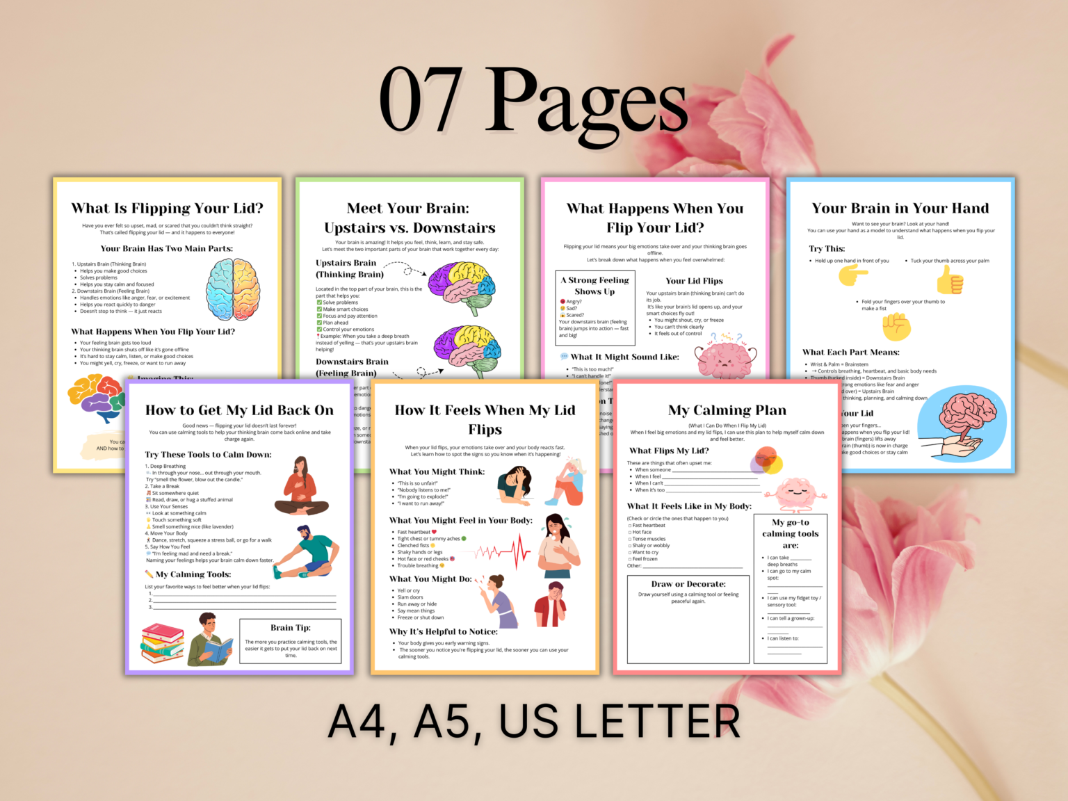 Flipping Your Lid Worksheet