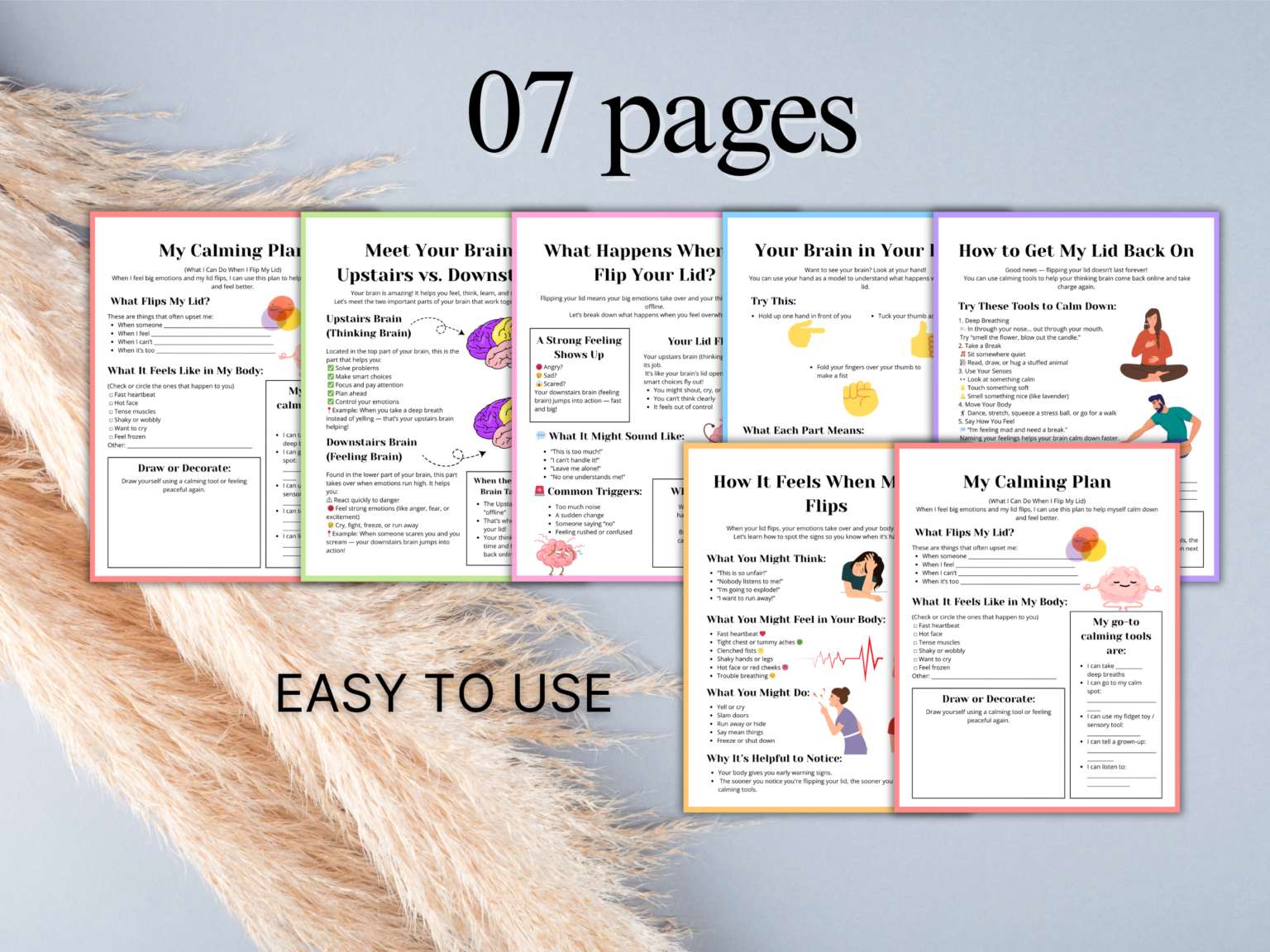 Flipping Your Lid Worksheet