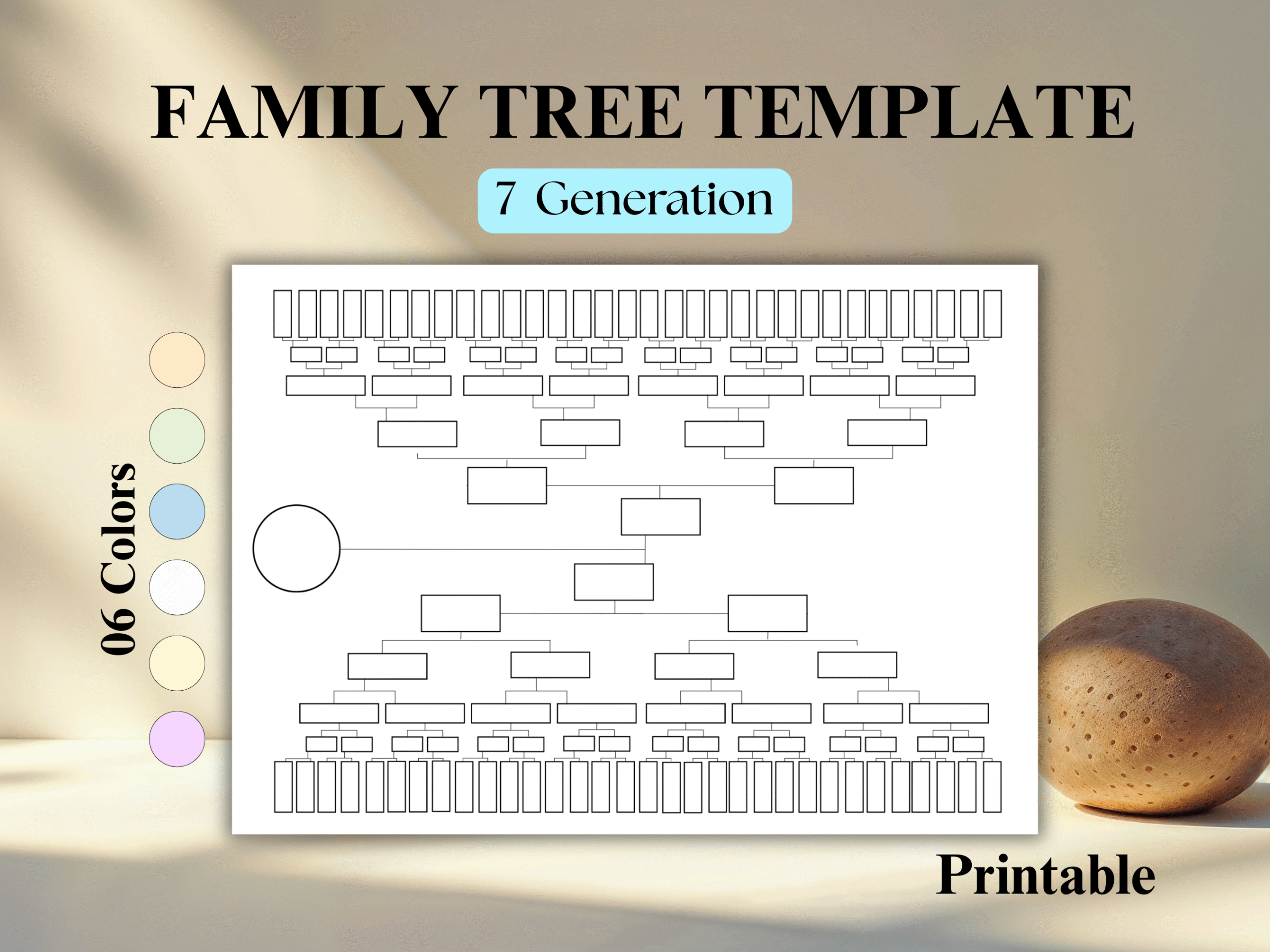 7 Generation Family Tree Chart - Creative Perch